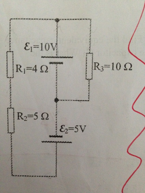 Solved Two ideal batteries are connected to three resistors | Chegg.com