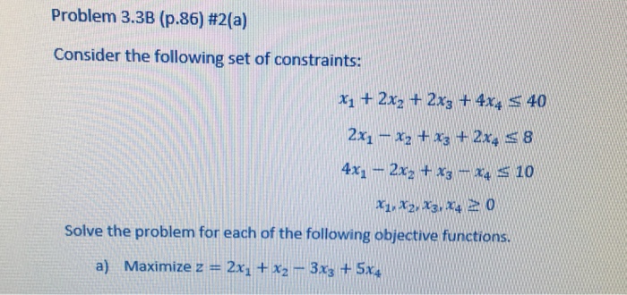 Solved Consider the following set of constraints: x_1 + | Chegg.com