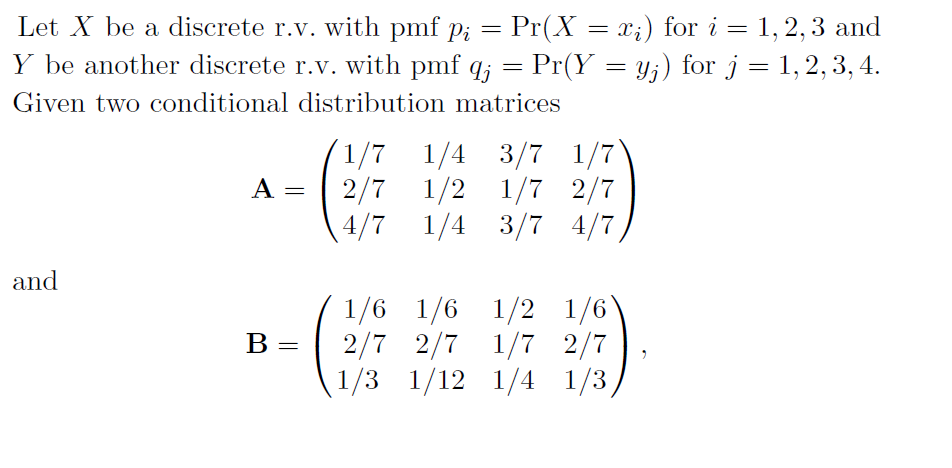 Let X be a discrete r.v. with pmf pi Pr(X-ri) for | Chegg.com