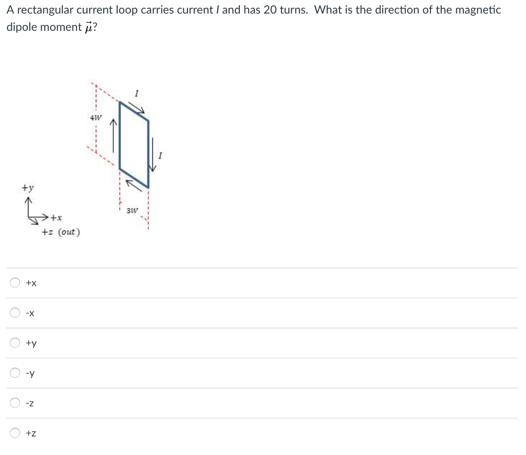 Solved A rectangular current loop carries current I and has | Chegg.com