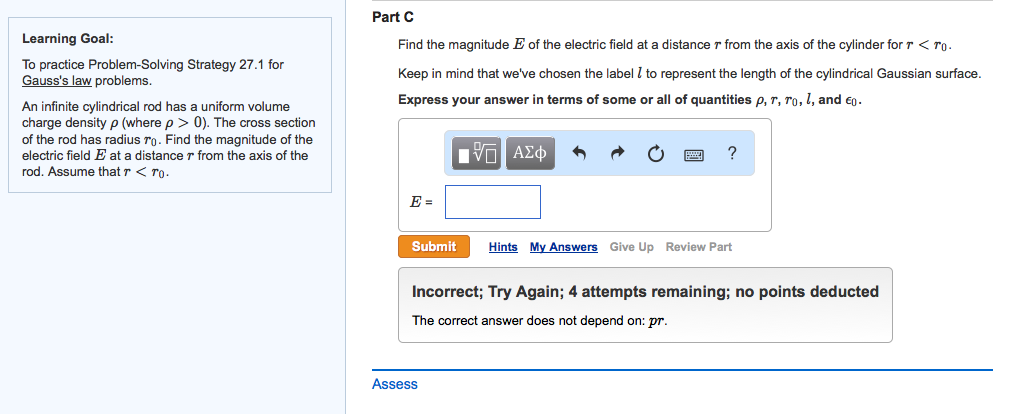 Solved Learning Goal: To practice Problem-Solving Strategy | Chegg.com