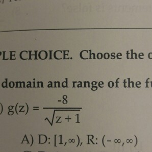 Solved find the domain and range. please list steps And how | Chegg.com