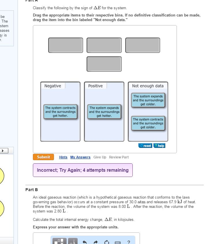 Solved classify the collowinbg reactions delta e Classify | Chegg.com