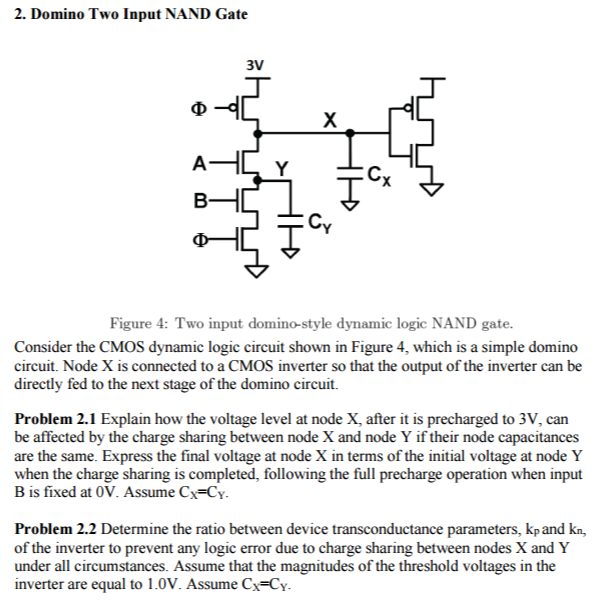 Solved Consider The Cmos Dynamic Logic Circuit Shown In