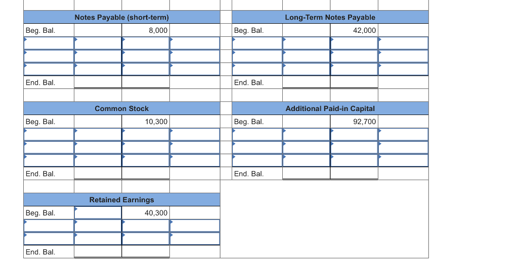 Solved P2-3 Recording Transactions in T-Accounts, Preparing | Chegg.com