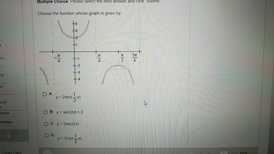 Solved Multiple Choice: Please select the best answer and | Chegg.com