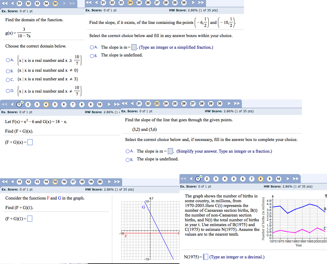 Solved 21 229 63 24 e5 26 270 28 29 60 Ext. Score: 0 of 1 pt | Chegg.com