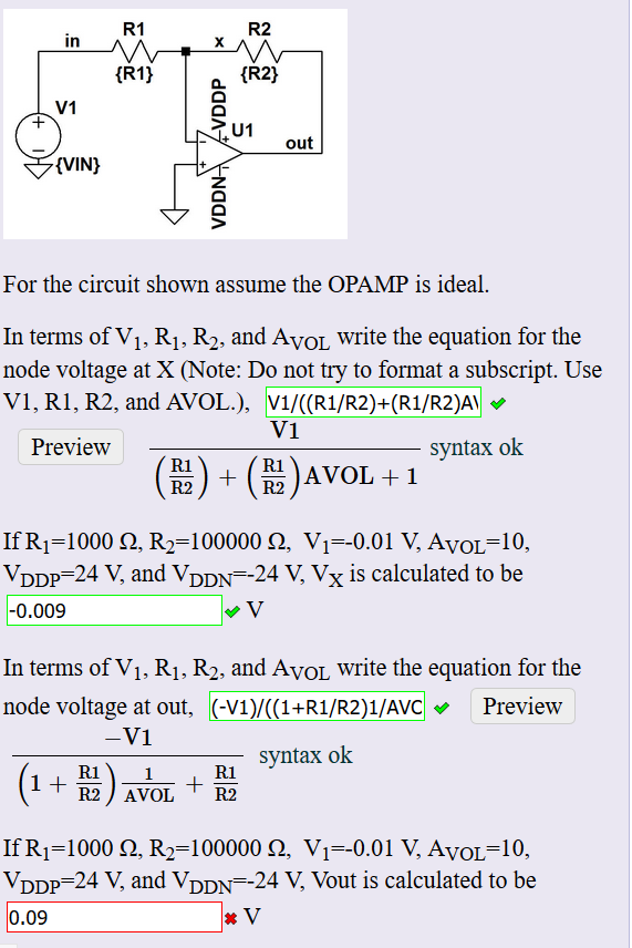 Solved R1 R2 in IR1) R2) V1 out iVIN) For the circuit shown | Chegg.com