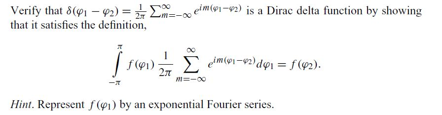 Solved Verify that delta(phi_1 - phi_2) = 1/2 pi | Chegg.com