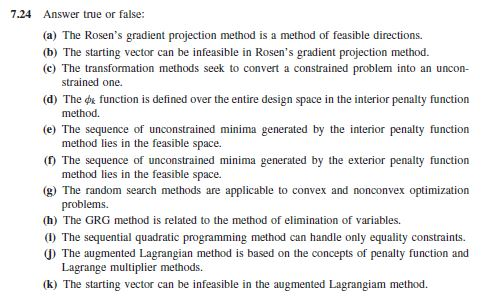 Solved Answer true or false: The Rosen s gradient | Chegg.com