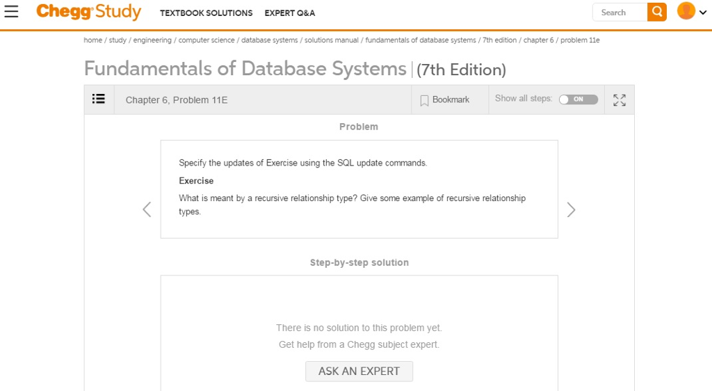 Solved 6 11 Specify The Updates Of Exercise 3 11 Using The