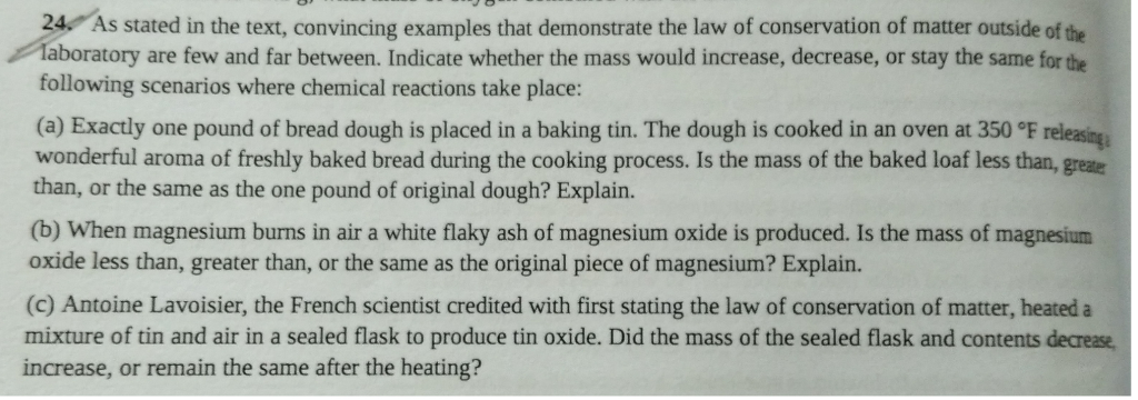 Solved 24 As stated in the text, convincing examples that | Chegg.com
