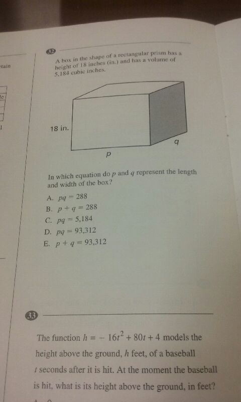 Solved A box in the shape of a rectangular prism has a | Chegg.com