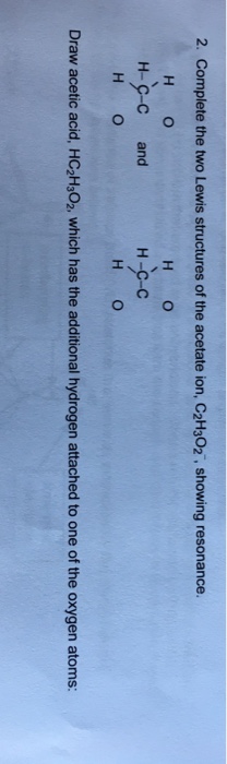 C2h3o2 Lewis Structure