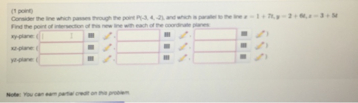 Solved Consider the line which passes through the point | Chegg.com