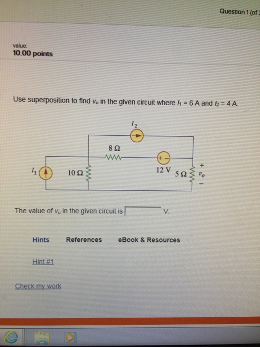 Solved Use superposition to find v_0 in the given circuit | Chegg.com