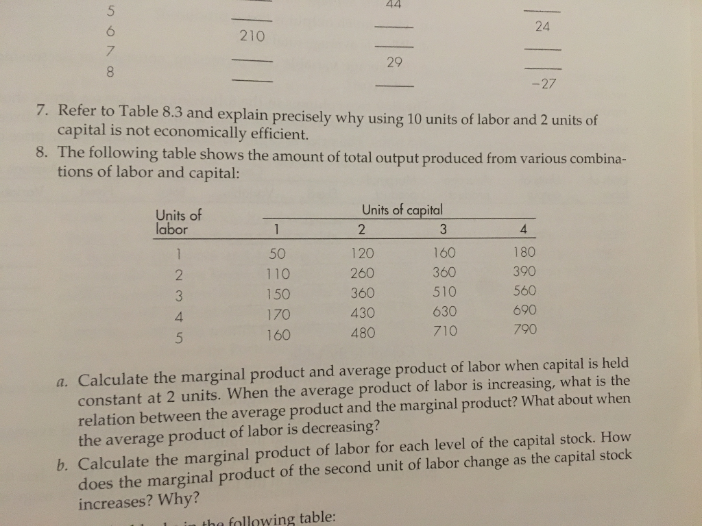Solved Refer to Table 8.3 and explain precisely why using 10 | Chegg.com
