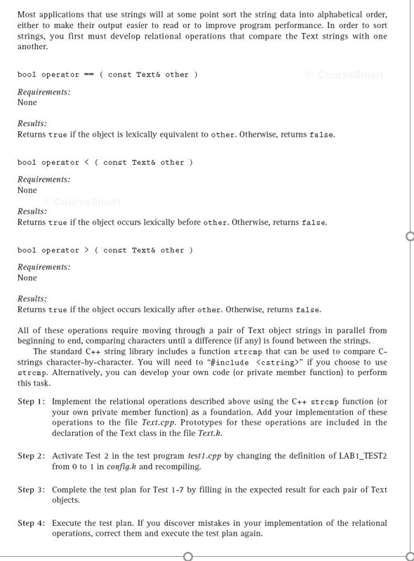 Solved Most applications that use strings will at some point | Chegg.com