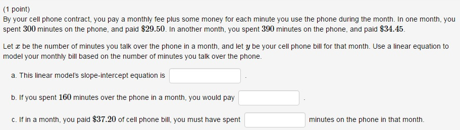 Solved By your cell phone contract, you pay a monthly fee | Chegg.com
