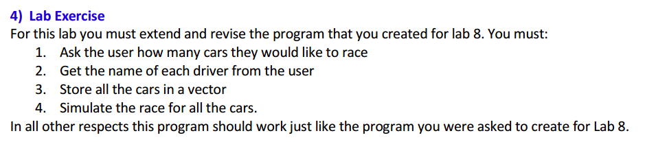 C++ program need car.h car.cpp and | Chegg.com