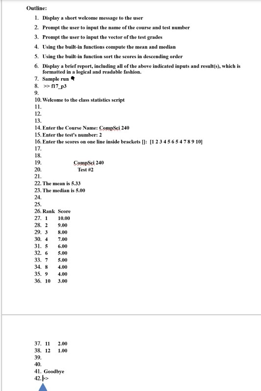 Solved Outline: 1. Display a short welcome message 2. Prompt | Chegg.com