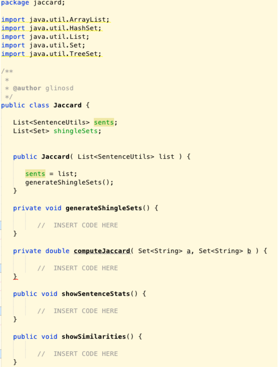 Solved Text Similarity Using the Jaccard Index For this | Chegg.com