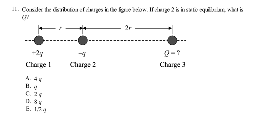 Solved ?? . Consider the distribution ofcharges in the | Chegg.com Solved ?? . Consider the distribution ofcharges in the | Chegg.com