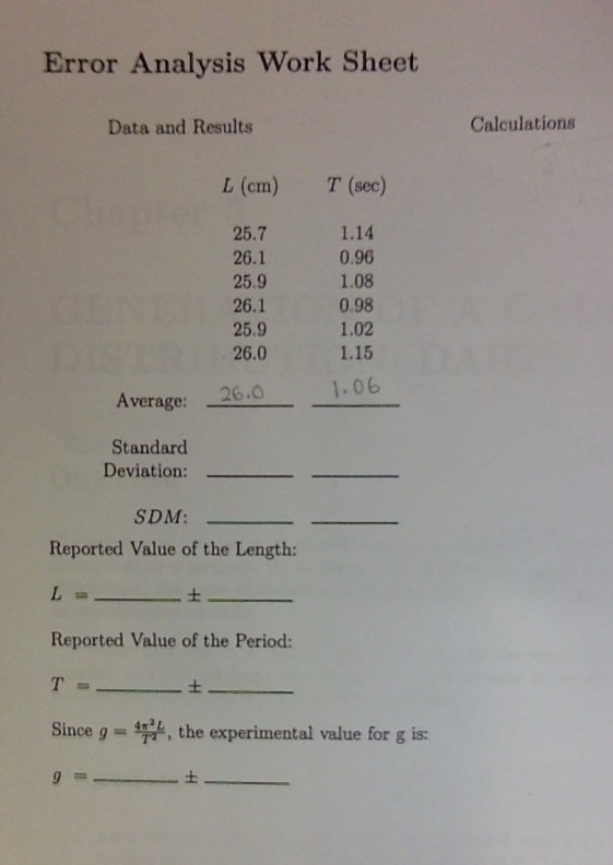 Solved Reported Value of the Length: L = pm Reported Value | Chegg.com