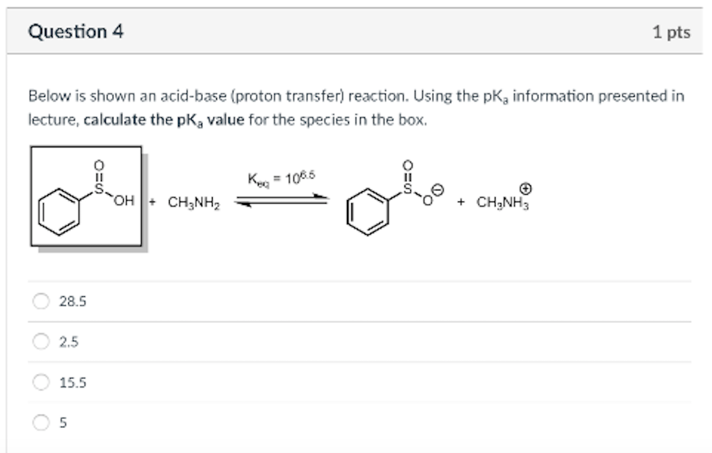 Solved Below is shown an acid-base (proton transfer) | Chegg.com