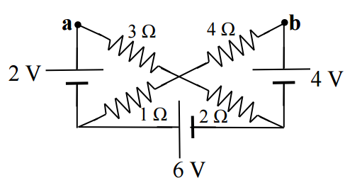 Solved Exercise No 1: a. Calculate the current through the 6 | Chegg.com