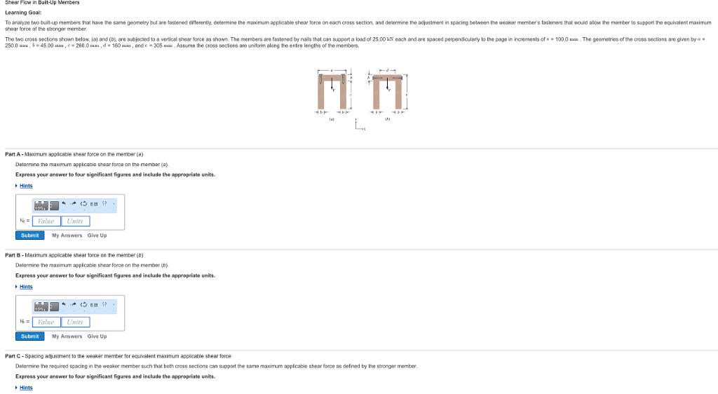 Solved Shear Flow in Built-Up Members Learning Goal: To | Chegg.com