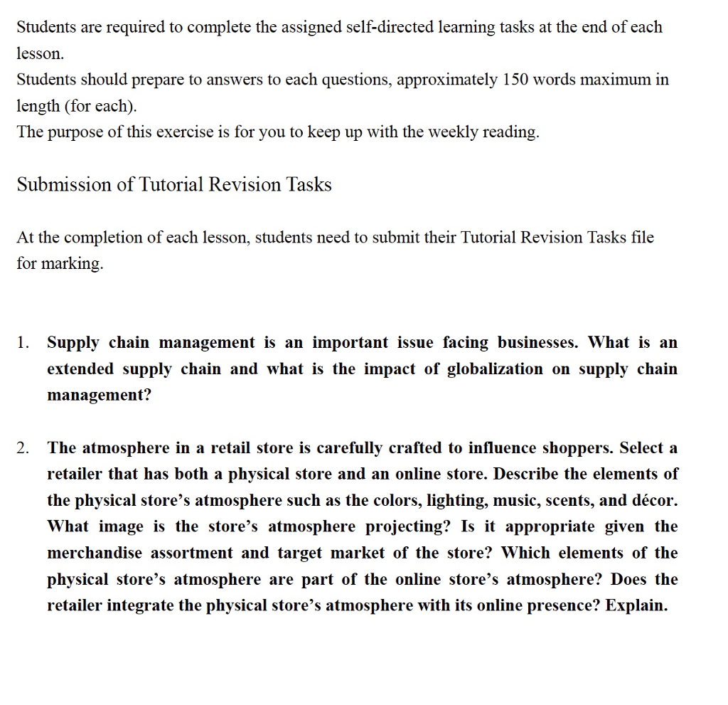 Solved Supply chain management is an important issue facing | Chegg.com