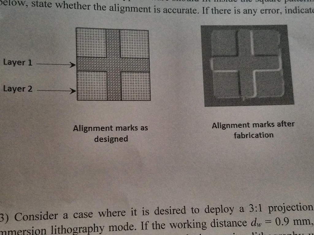 Consider a photolithography process that requires two | Chegg.com