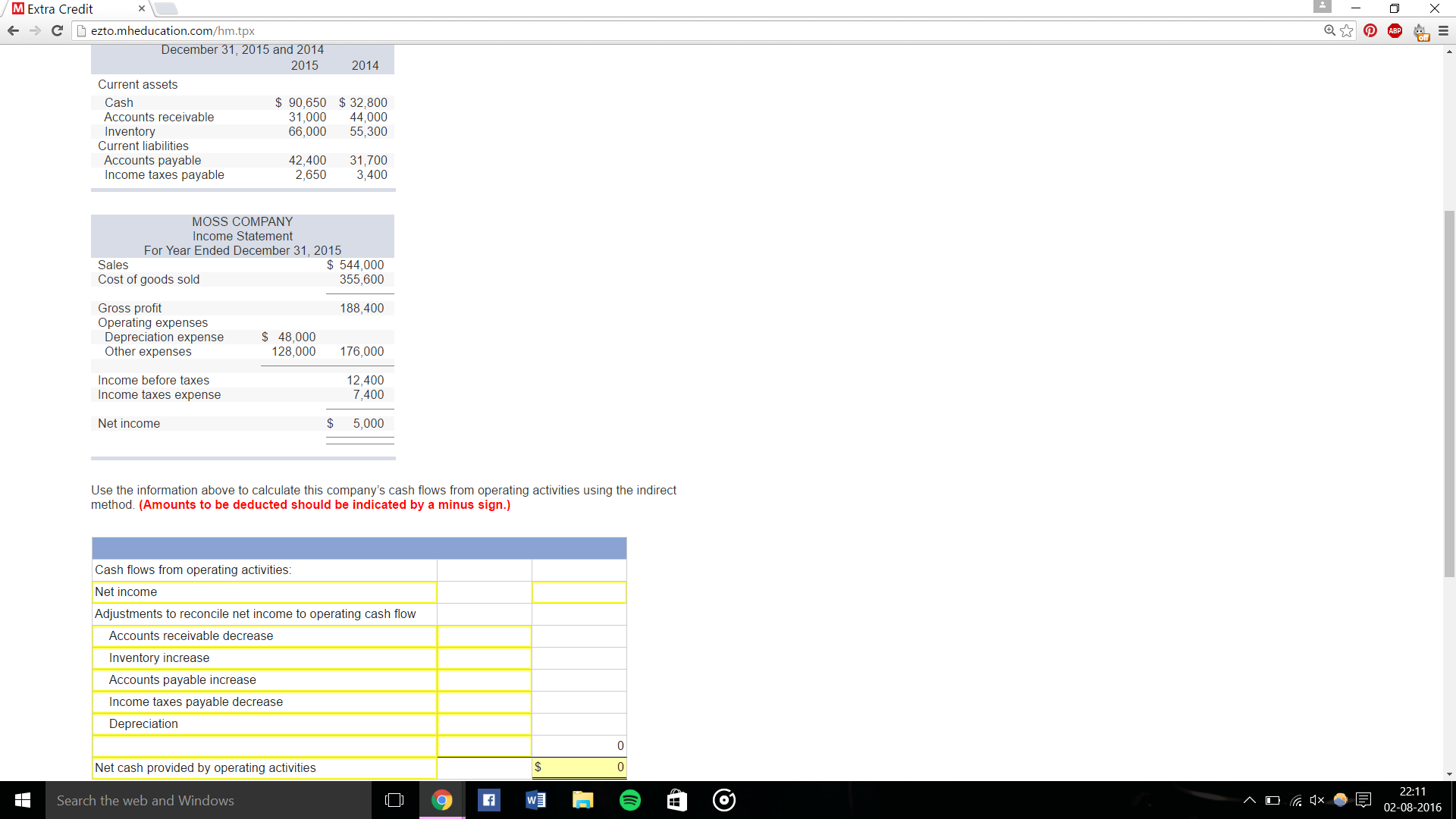 Solved Use the information above to calculate this company’s | Chegg.com