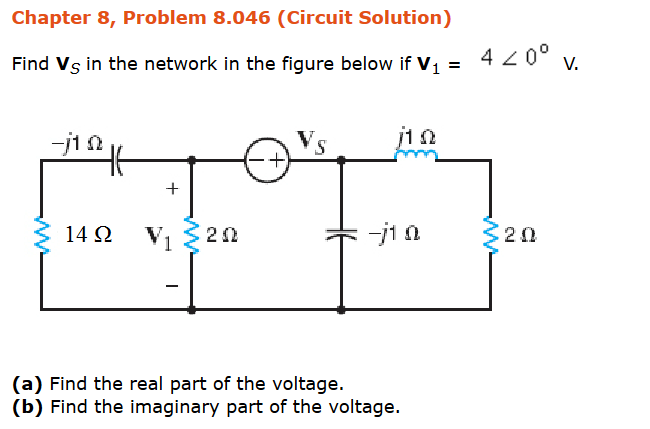 Solved Find VS in the network n the figure below if V1 = 4 | Chegg.com