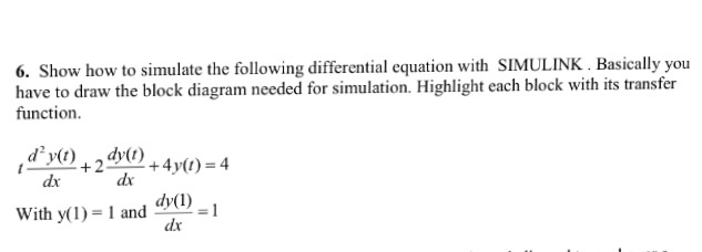 Solved Show how to simulate the following differential | Chegg.com