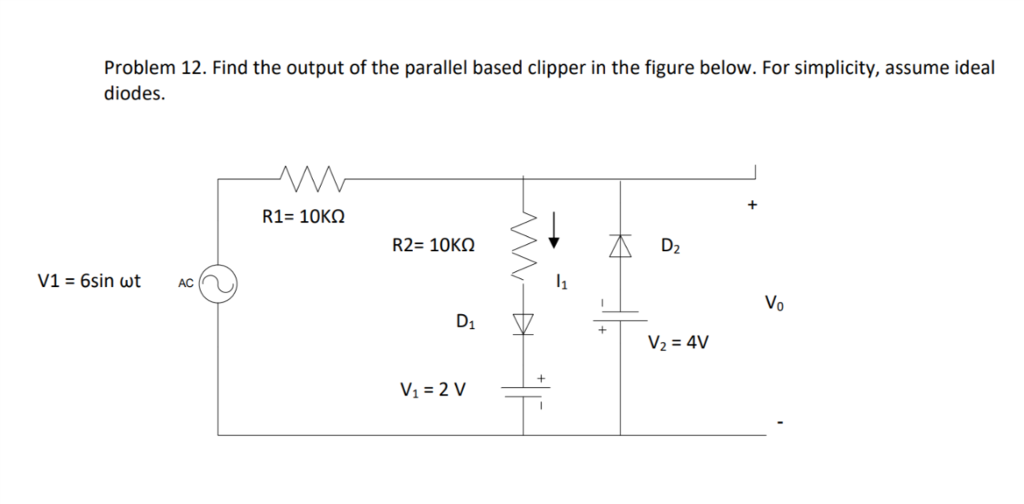 Solved Problem 12. Find the output of the parallel based | Chegg.com