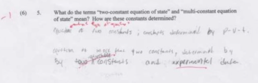 Solved (6) 5 What do the terms "two-constant equation of | Chegg.com
