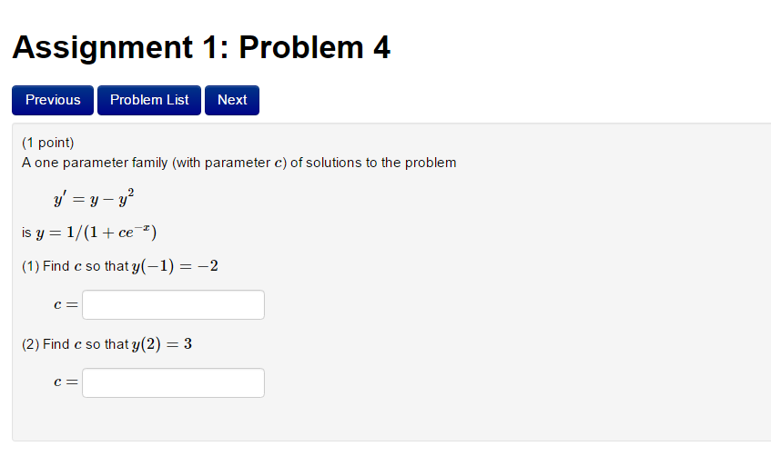 Solved A one parameter family (with parameter c) of | Chegg.com Solved A one parameter family (with parameter c) of | Chegg.com