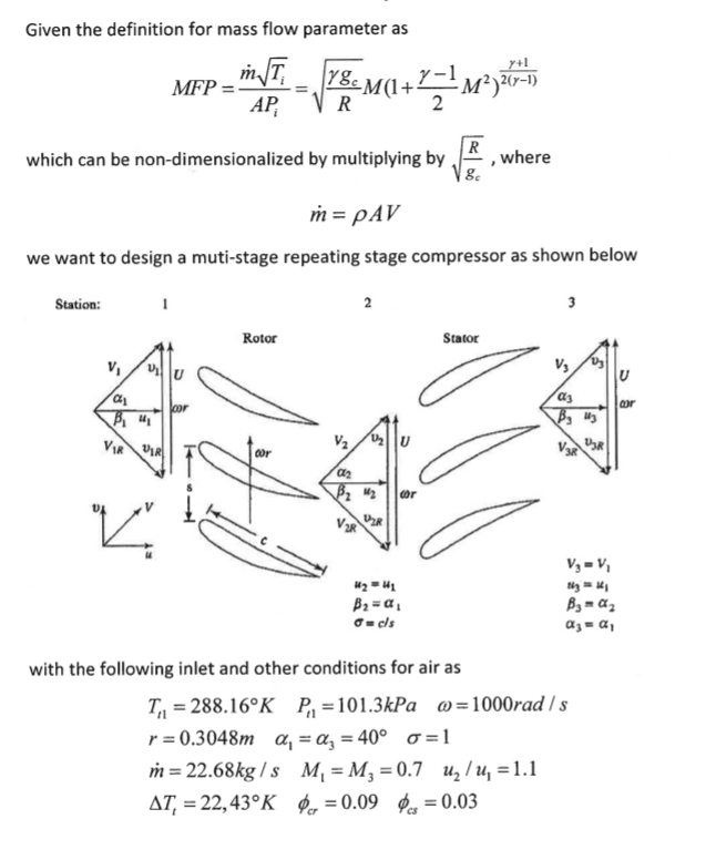 Given the definition for mass flow parameter as 1 ,2 | Chegg.com