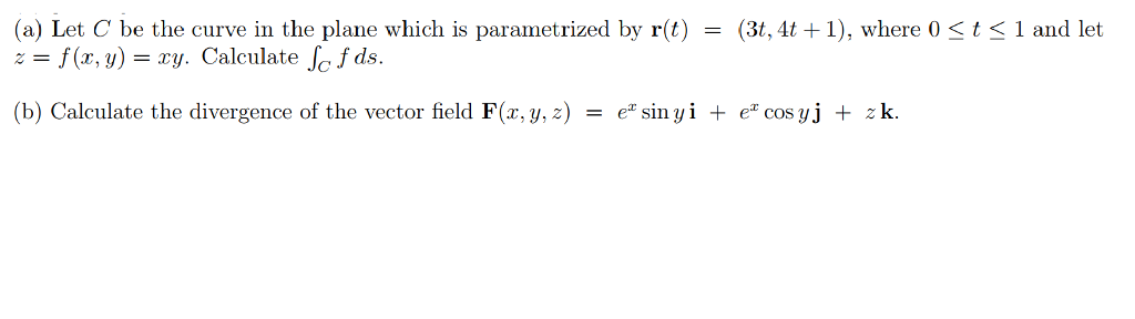 Solved (a) Let C be the curve in the plane which is | Chegg.com