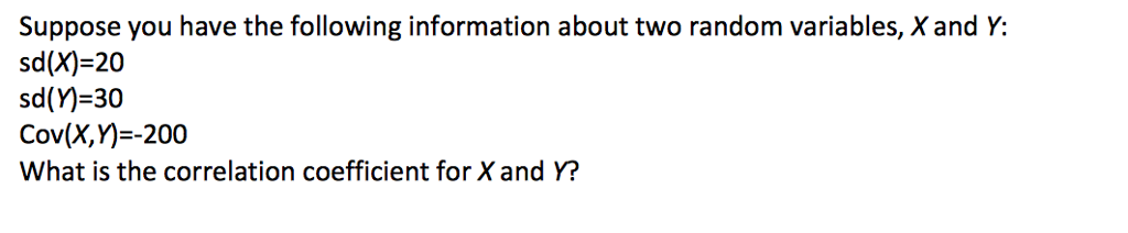 Solved Suppose you have the following information about two | Chegg.com