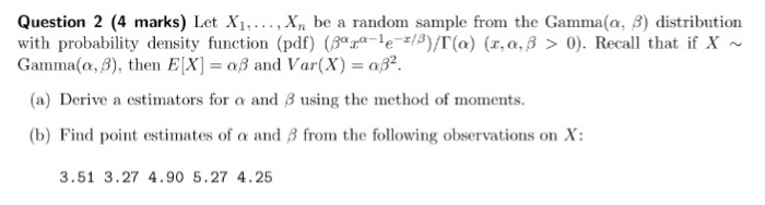 Solved Let X_1, ..., X_n be a random sample from the | Chegg.com