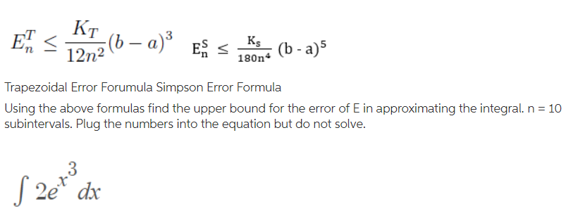 Solved When it asks for the upper bound it means find the | Chegg.com