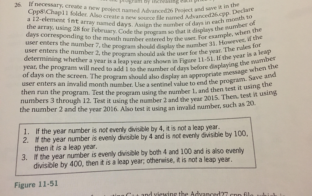 Solved If necessary, create a new project named Advanced26 | Chegg.com
