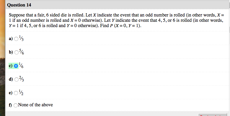 Solved Question 14 Suppose that a fair, 6 sided die is | Chegg.com