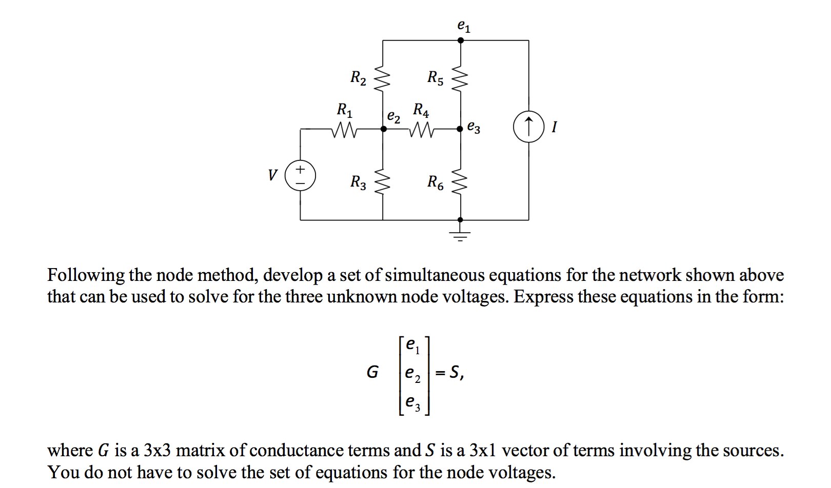 Solved Following the node method, develop a set of | Chegg.com