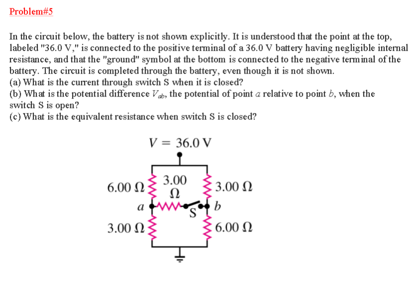 Solved In the circuit below, the battery is not shown | Chegg.com