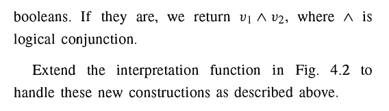 Exercise 4.1 We extend the language from Sect. 4.2 | Chegg.com