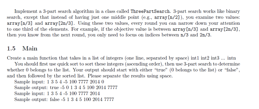 Solved 1.3 Sorting Implement a base class called Sort. All | Chegg.com